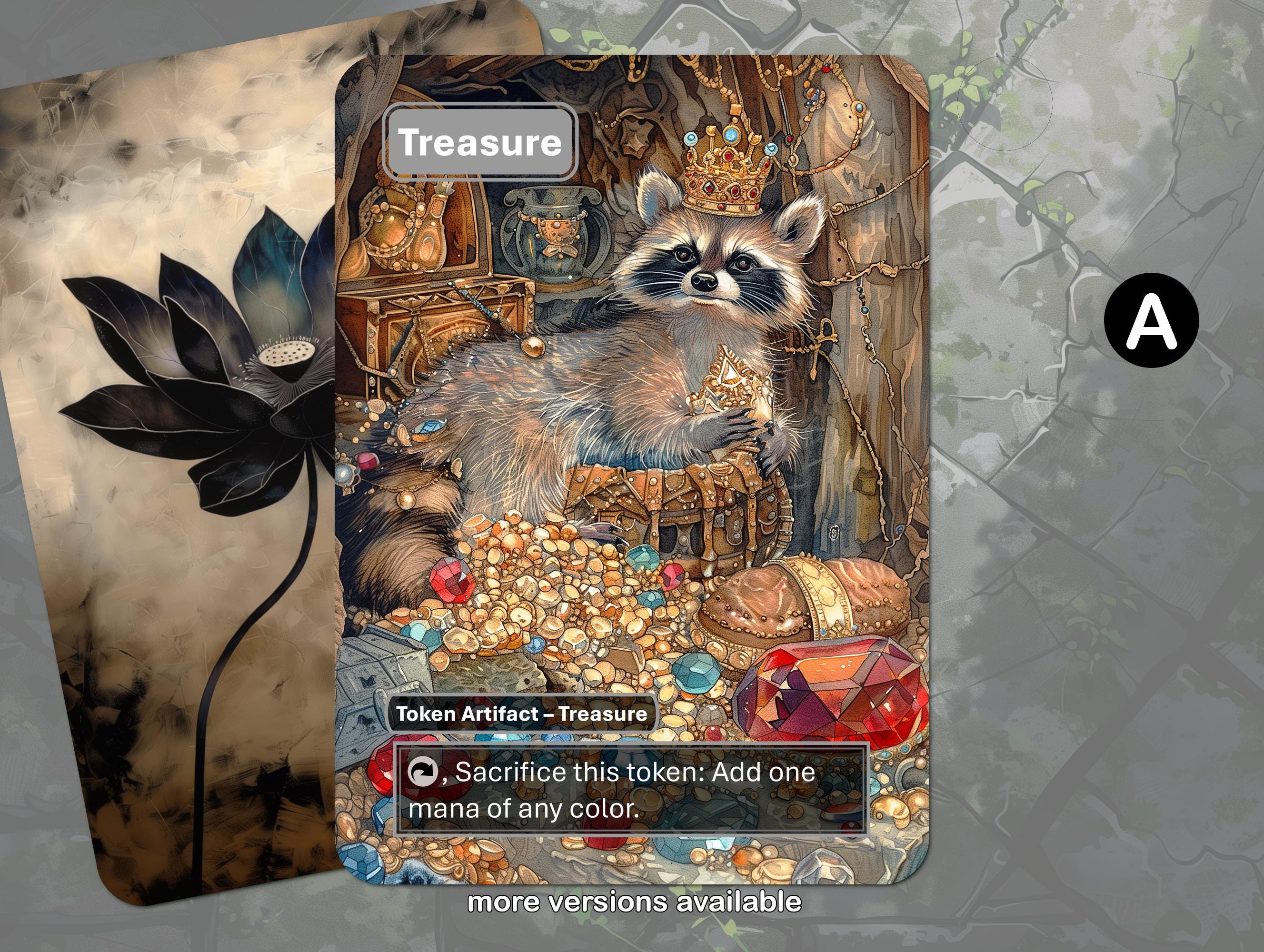 Treasure Token MTG (with Animal) - Etsy