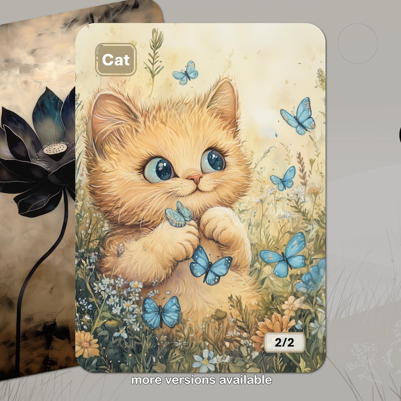 Custom Mtg Tokens Cat 2/2 - Etsy