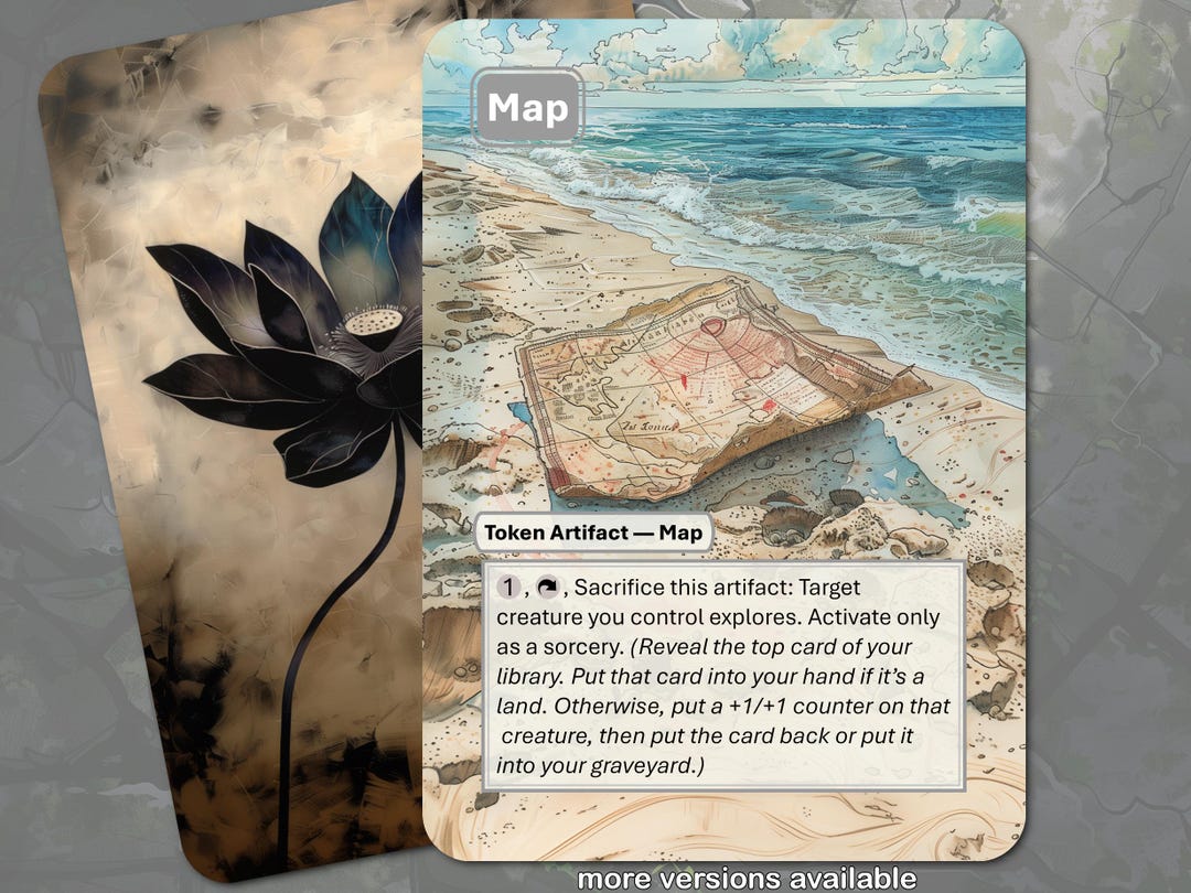 Map Token MTG (magic: the Gathering) - Etsy