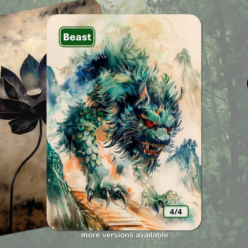 Beast Token 4/4 - Etsy UK