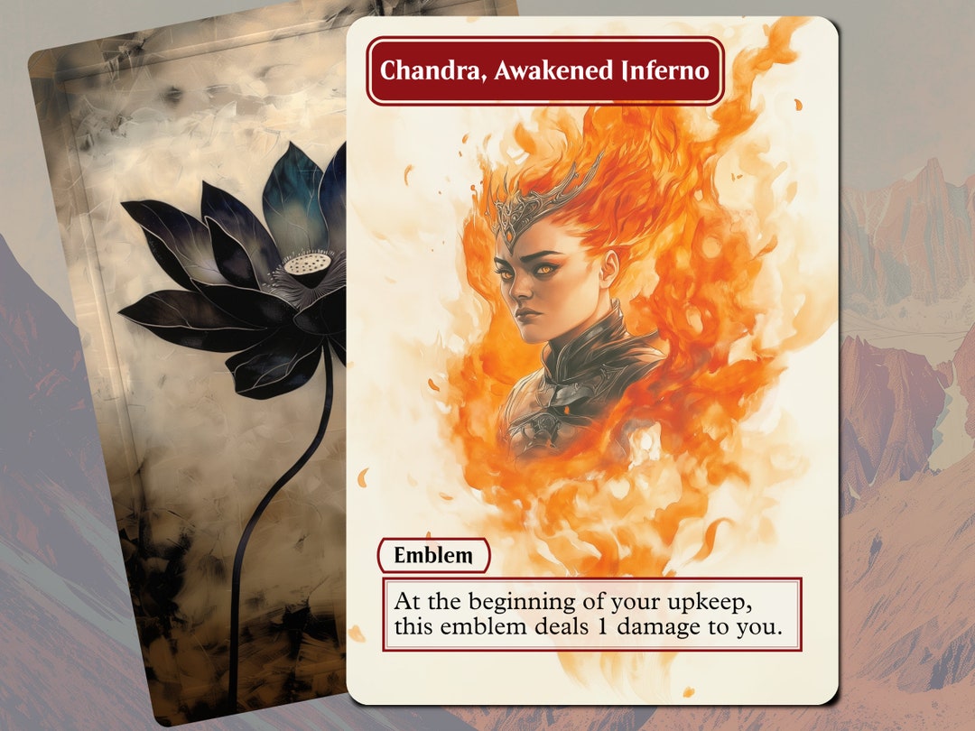 Chandra, Awakened Inferno Emblem MTG Token - Etsy