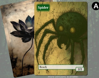 Mtg Spider 1/2 Token Alternative Art // Choose the Art! - for EDH ...