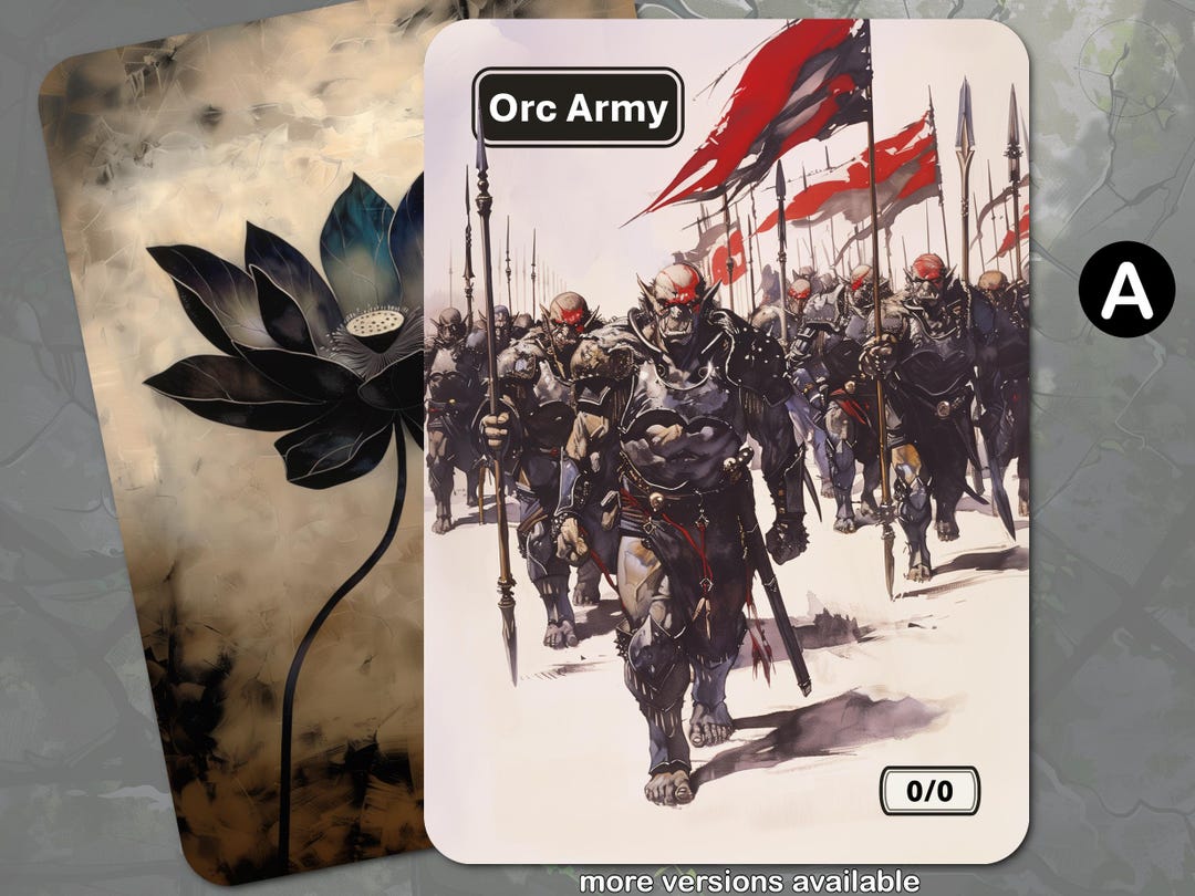 Orc Army Token MTG (magic: the Gathering) - Etsy