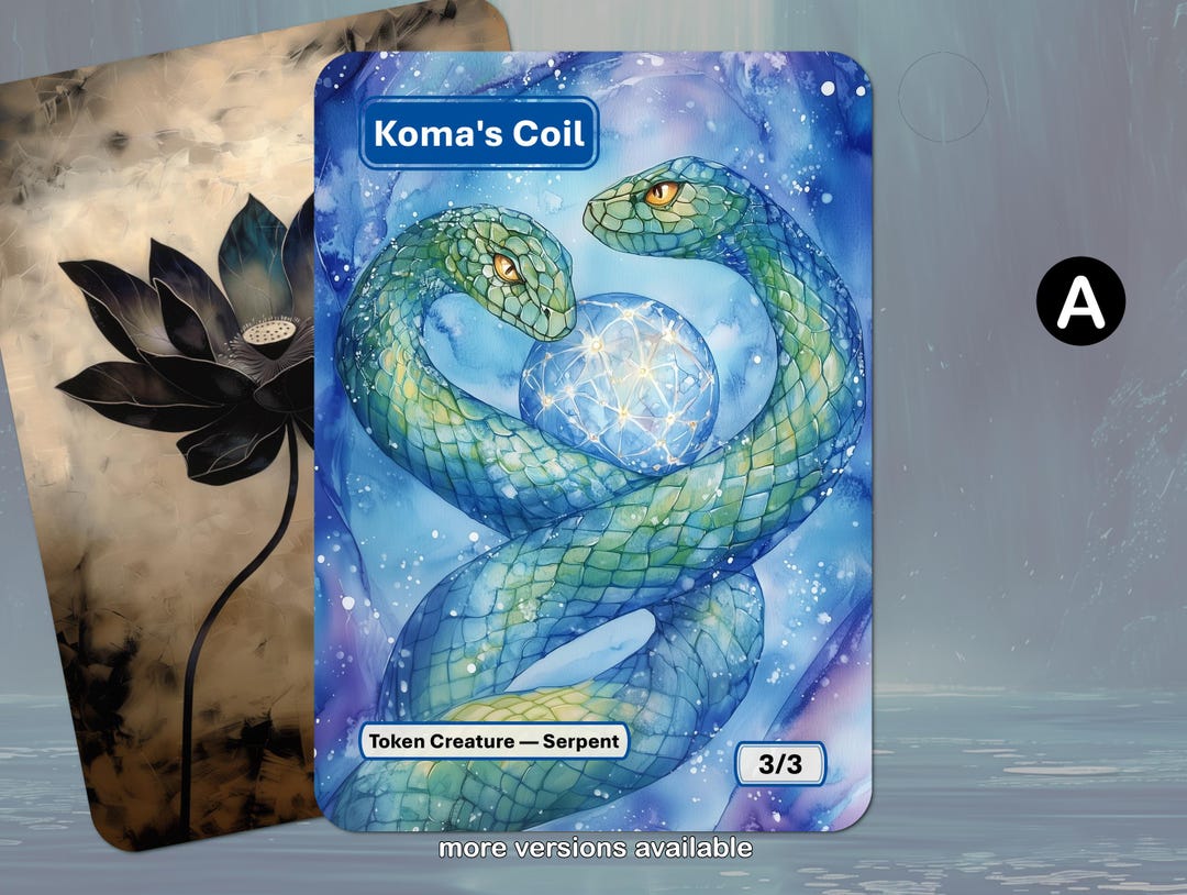 Koma's Coil Token MTG (3/3) - Etsy
