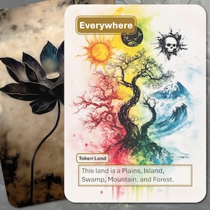 Everywhere Token MTG (land) - Etsy