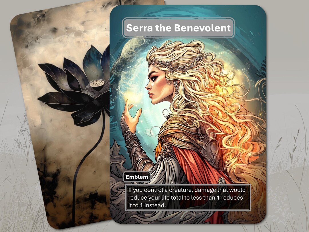 Serra the Benevolent Emblem MTG Token - Etsy
