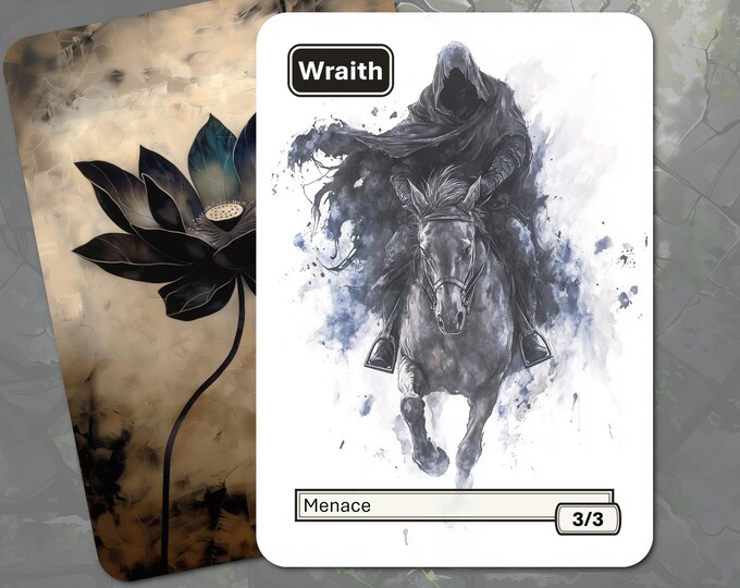 Mtg Wraith 3/3 Token Alternative Art // Choose the Art! - for EDH ...