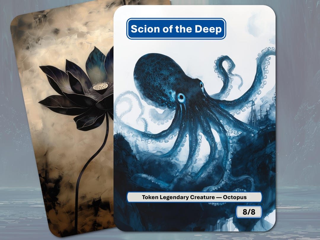 Scion of the Deep Token MTG (8/8 Legendary Octopus) - Etsy