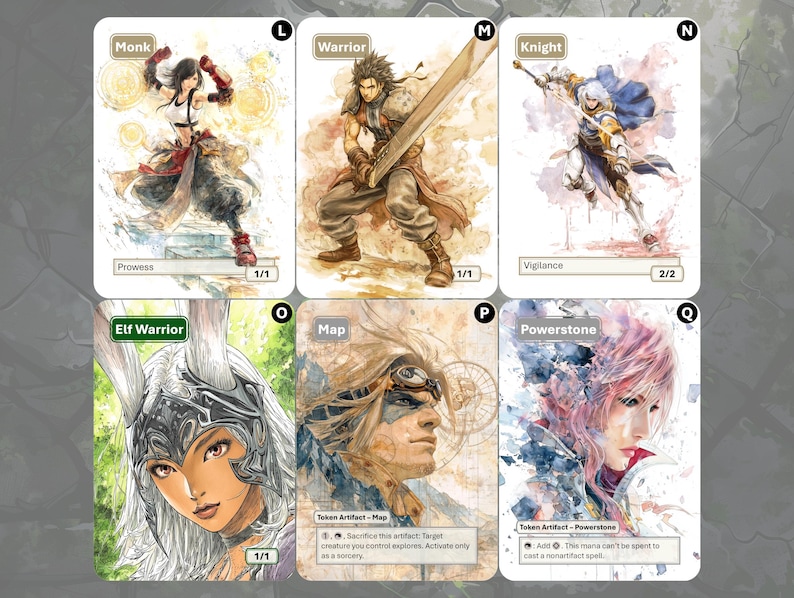 Old Tokens in Final Fantasy Theme - 26 MTG Tokens to Choose From - Etsy