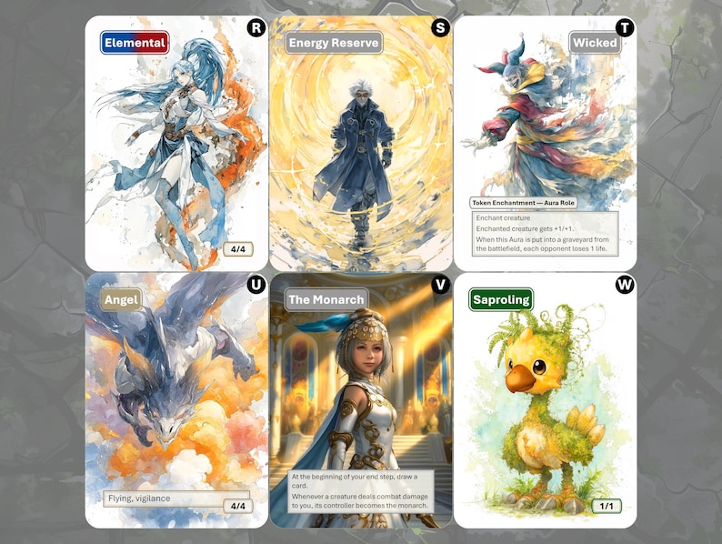 Old Tokens in Final Fantasy Theme - 26 MTG Tokens to Choose From - Etsy