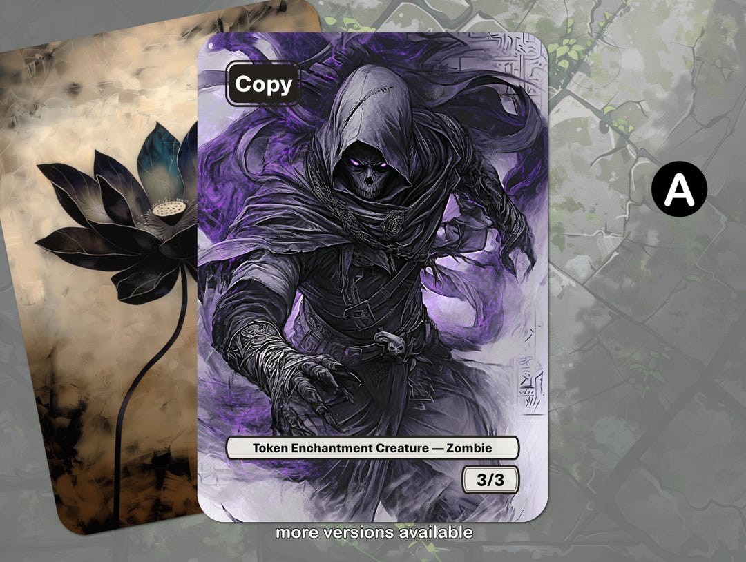 Zombie Copy Token (3/3 for Use With Anikthea, Hand of Erebos) MTG - Etsy