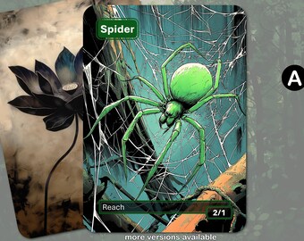 Mtg Spider 1/2 Token Alternative Art // Choose the Art! - for EDH ...