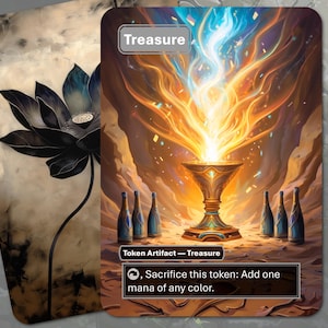 Treasure Token MTG (magic: the Gathering) - Etsy