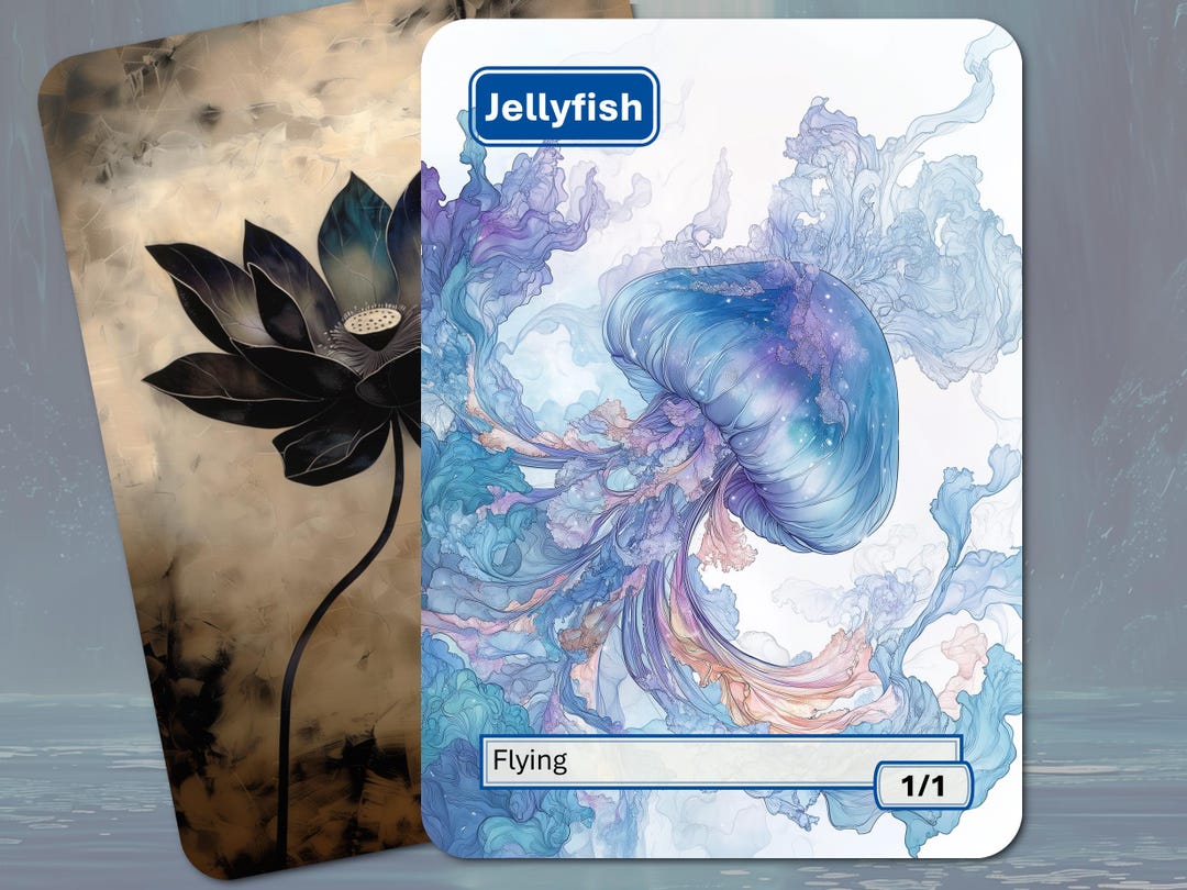 Jellyfish Token MTG (from Cynette, Jelly Drover) - Etsy