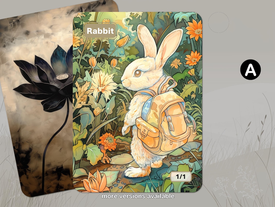 Rabbit Token MTG (magic: the Gathering) - Etsy