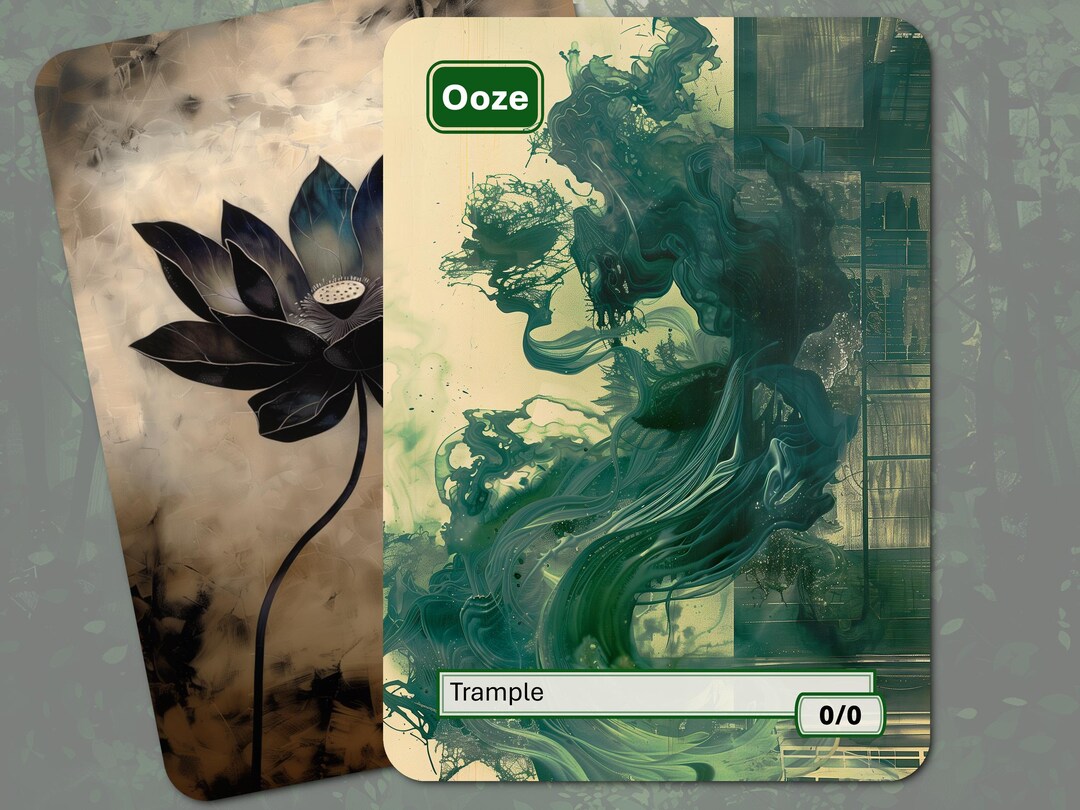 Ooze Token MTG (0/0 Trample) - Etsy
