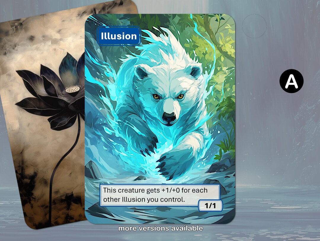 Illusion Token (1/1 Blue) MTG - Etsy