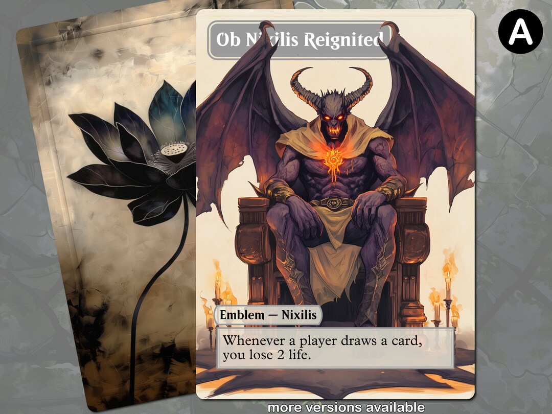 Ob Nixilis Reignited Emblem MTG Token - Etsy