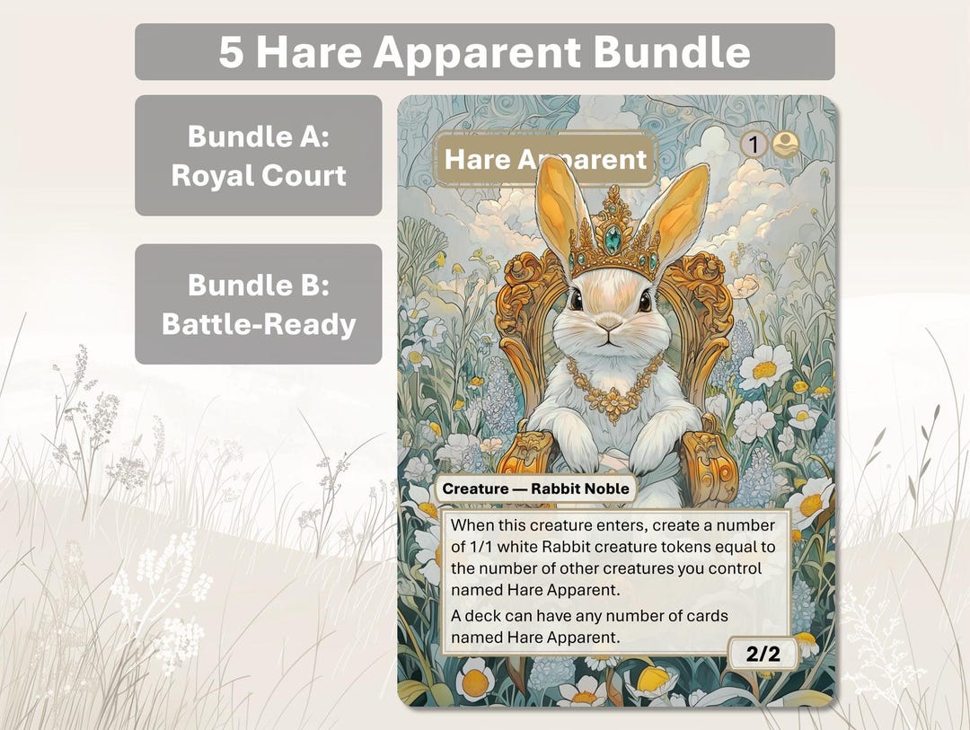 5 Hare Apparent Bundle - MTG Proxy - Etsy