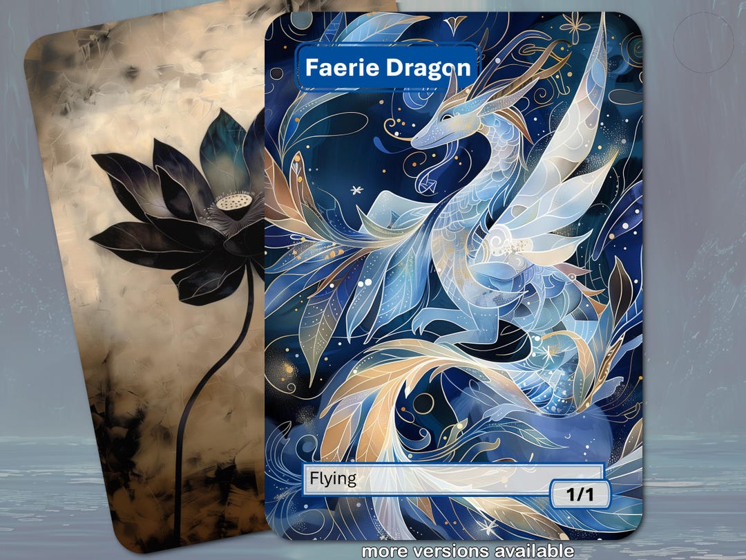 Faerie Dragon Token MTG (1/1 Flying) - Etsy