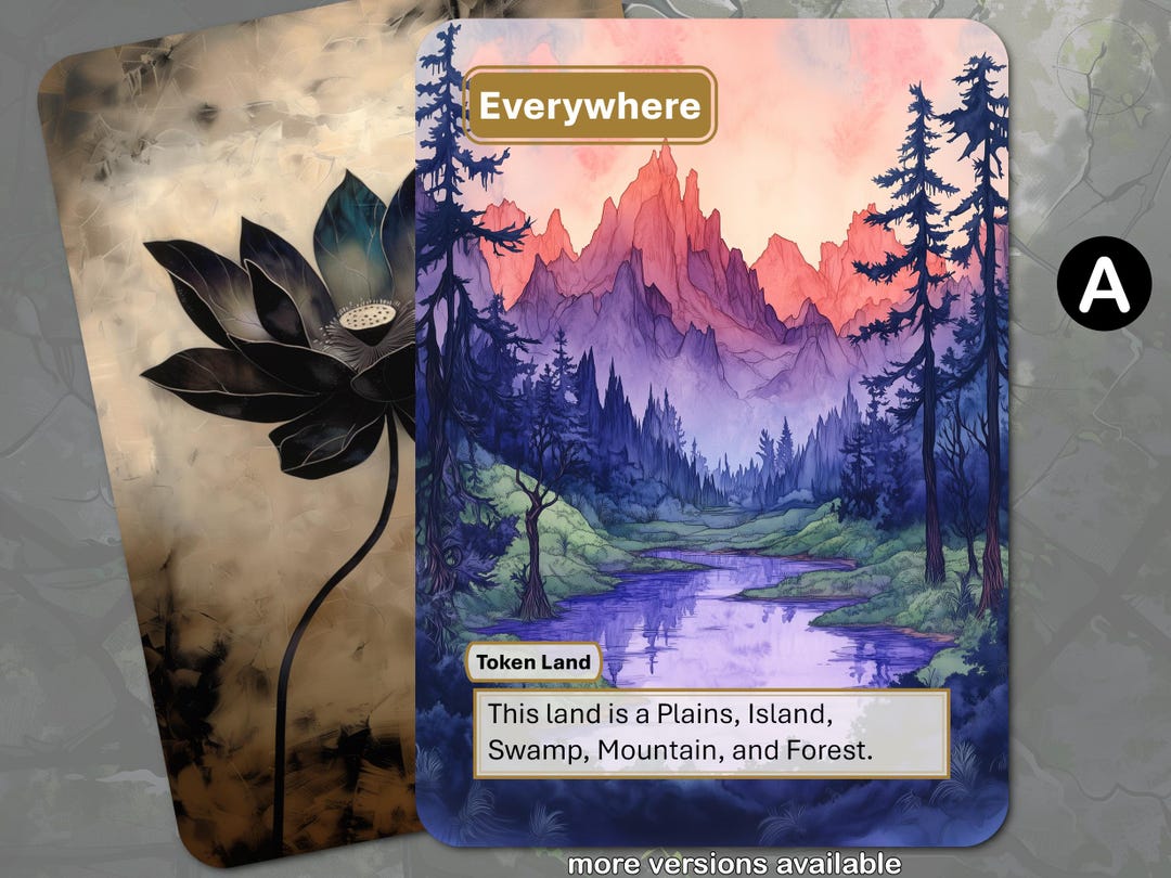 Everywhere Token MTG (land) - Etsy