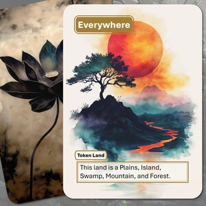 Everywhere Token MTG (land) - Etsy
