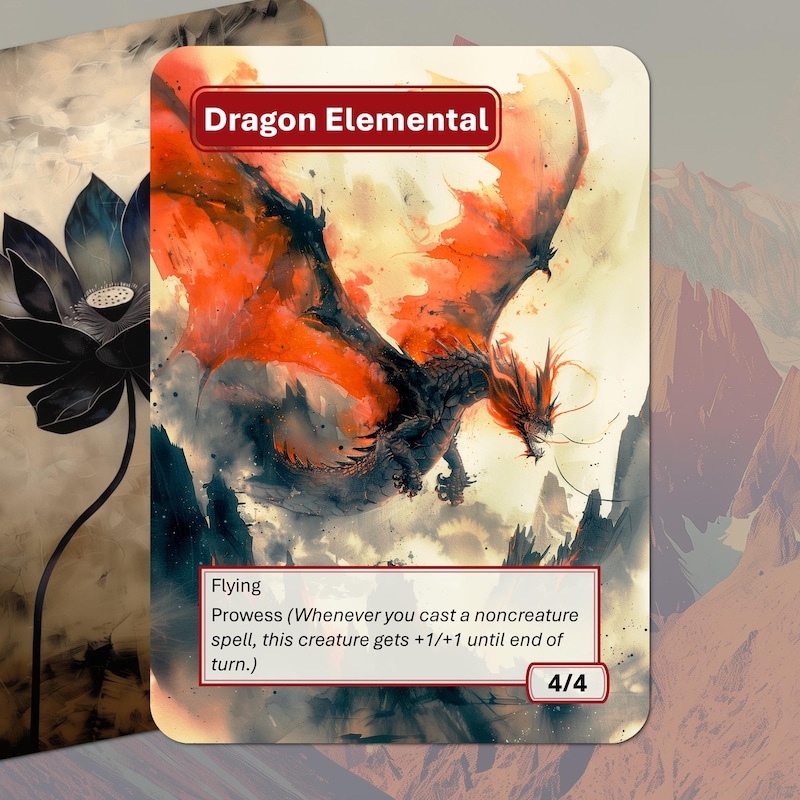 Mtg Dragon Elemental - Etsy