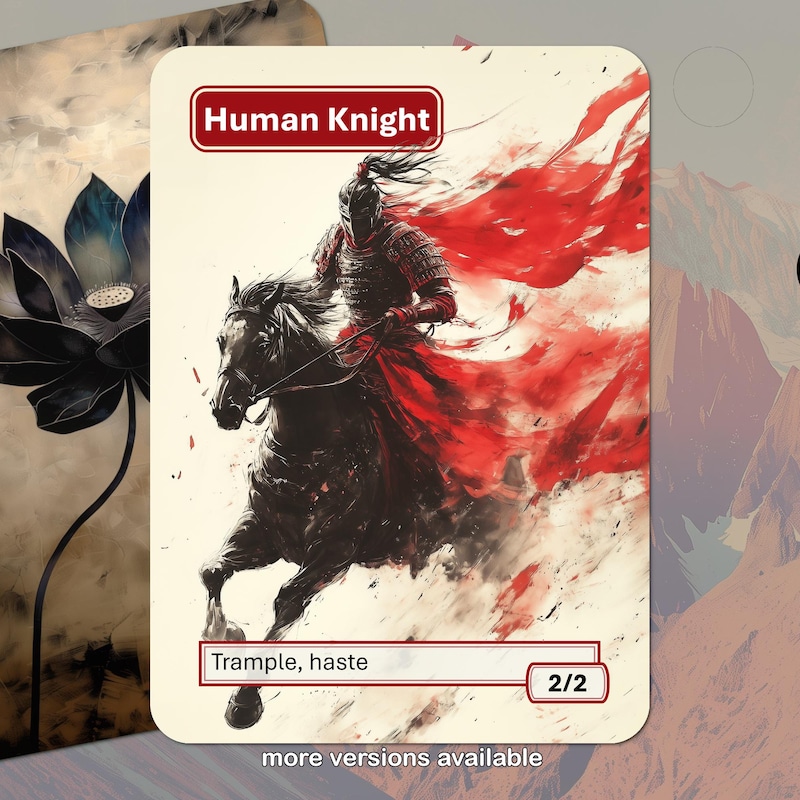 Human Knights Mtg Tokens - Etsy