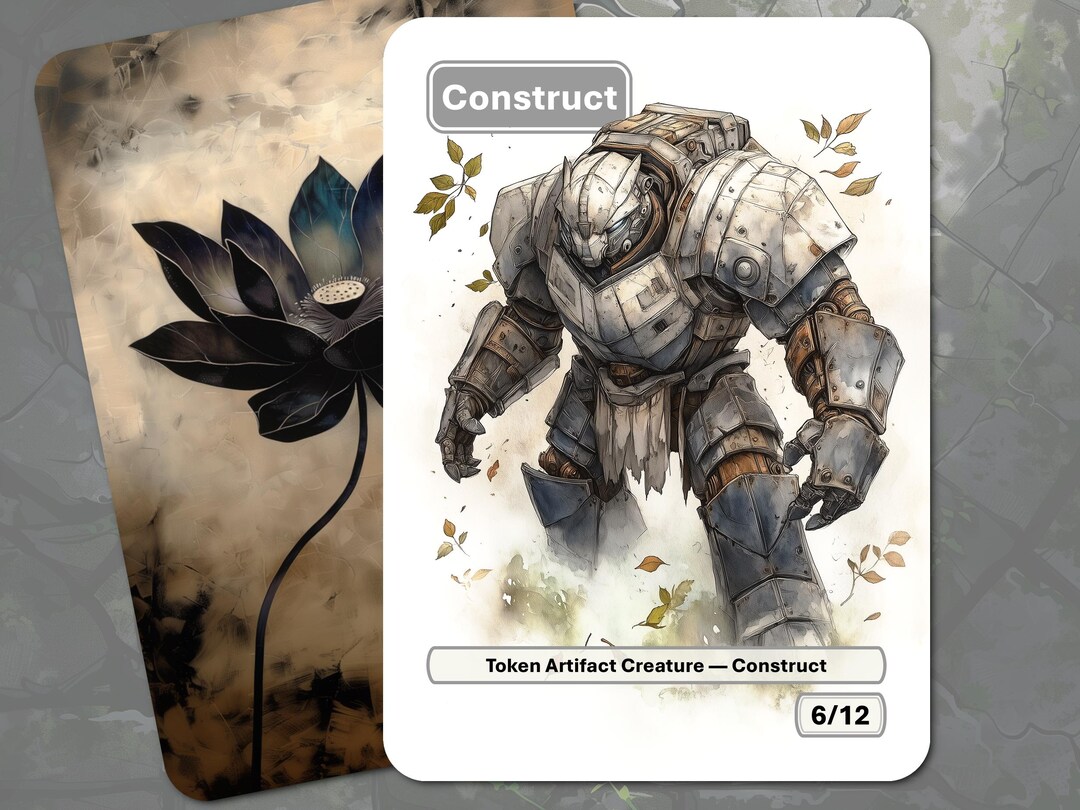 Construct Token (6/12 Artifact Creature) MTG - Etsy