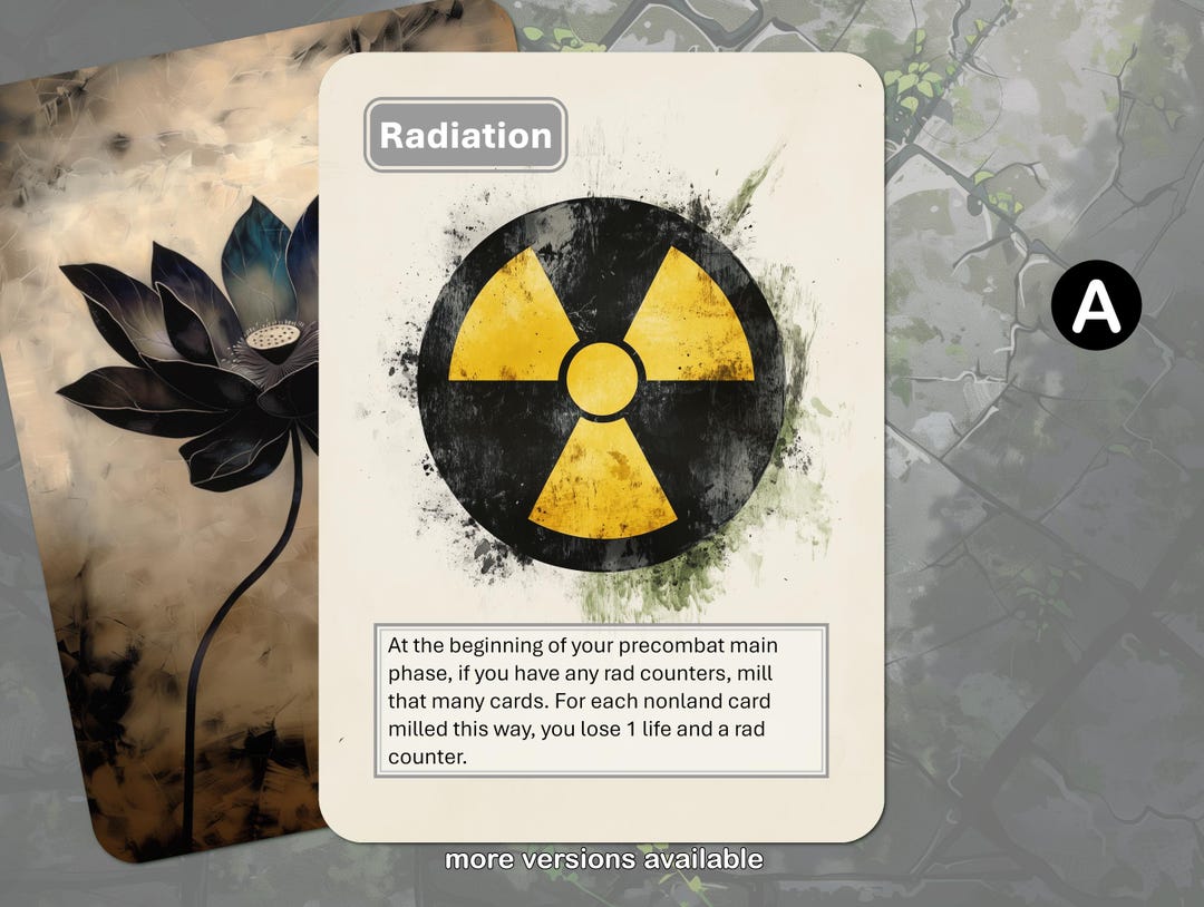 Radiation MTG Token Card for Rad Counters - Etsy