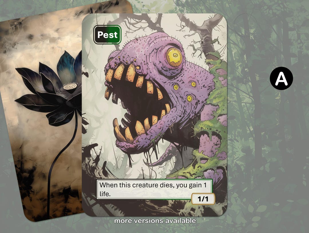 Pest Token MTG (magic: the Gathering) - Etsy