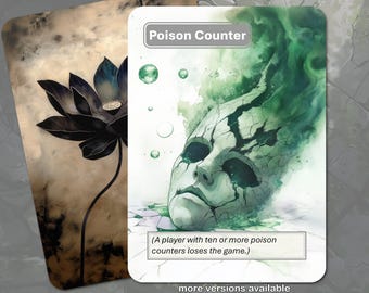 MTG 10 Sided Poison Counter Dice, Magic the Gathering, Trading Card ...