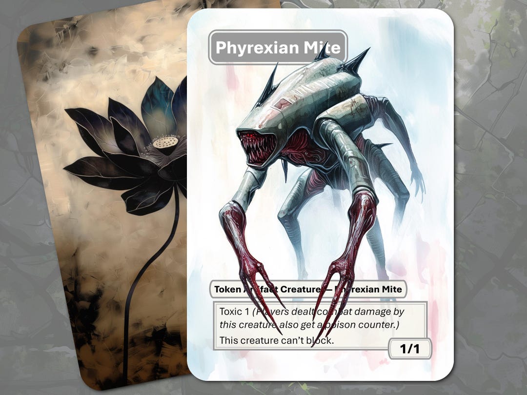 Phyrexian Mite Token MTG (1/1 Toxic, Can't Block) - Etsy
