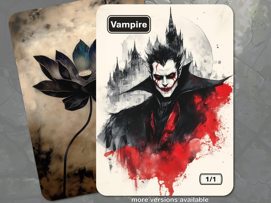 Vampire Token MTG (magic: the Gathering) - Etsy