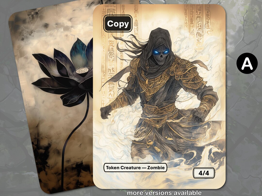Zombie Copy Token MTG (4/4 for Use With the Scarab God or Hashaton ...