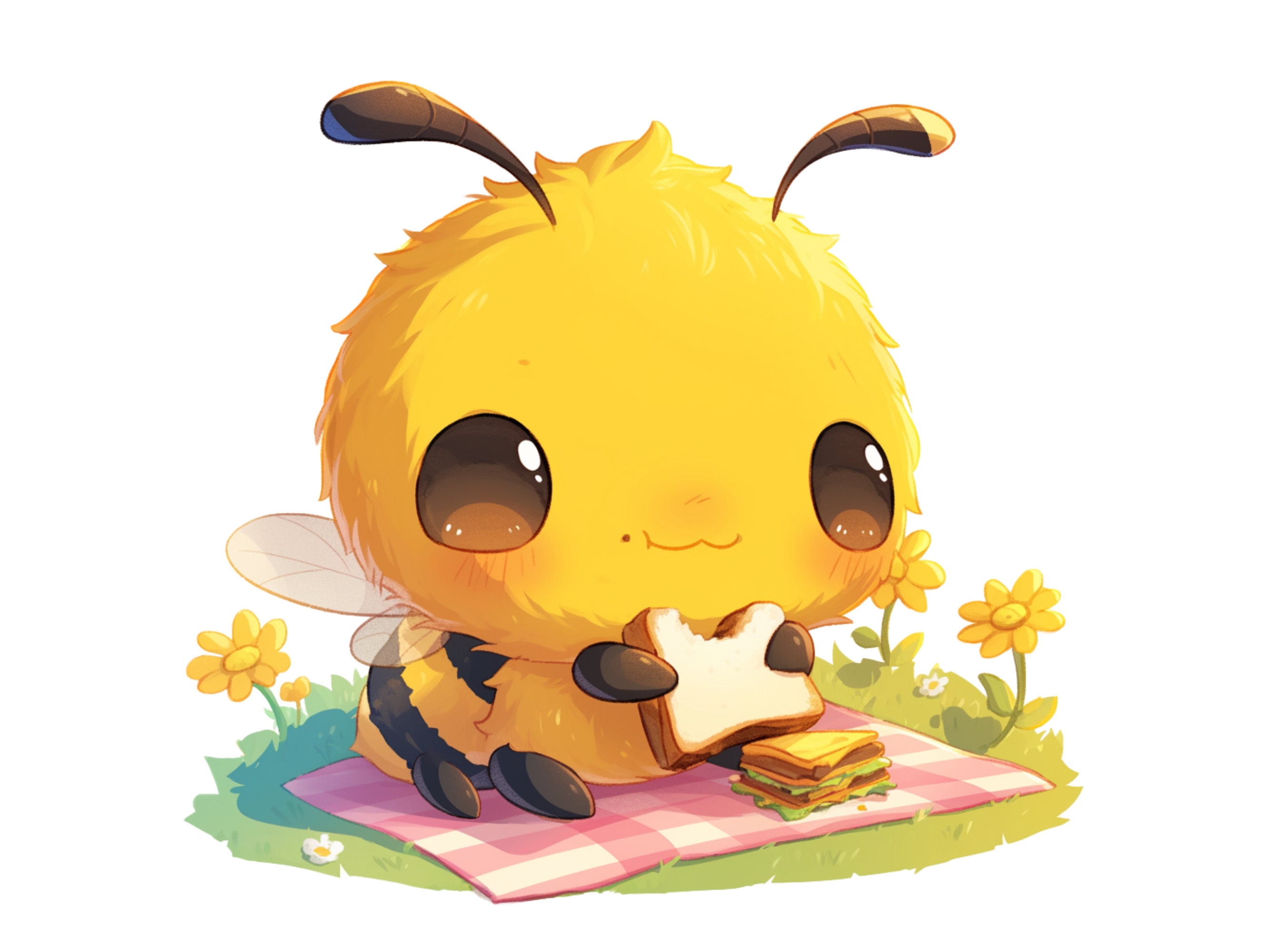 30 Cute Honey Bee Clipart Collection, Aborable Cartoon Bee Bundle ...