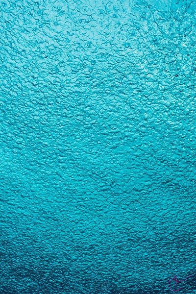 Raindrops From Below: Turquoise Rain on Water Texture, Original ...