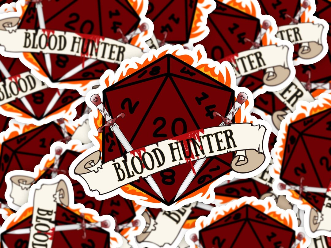 Dnd Blood Hunter Class Sticker Dungeons & Dragons Class Vinyl Decal ...