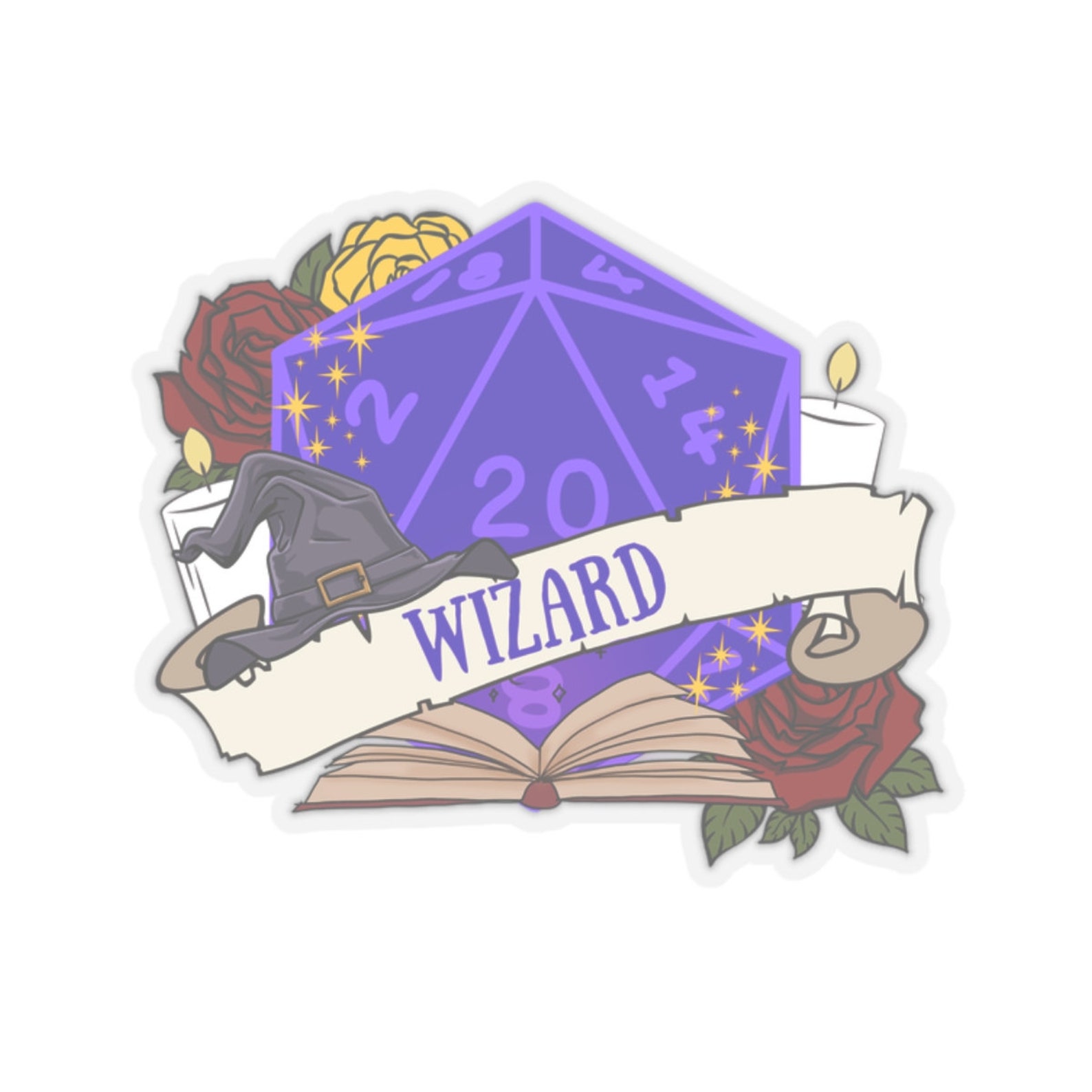 Dnd Wizard Class Sticker Dungeons and Dragons Magic Caster Decal ...