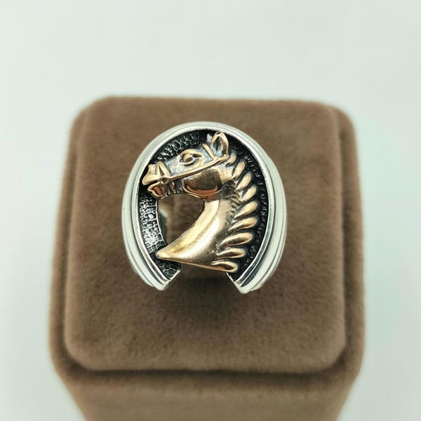 925 Sterling Silver Men's Ring, Wolf Silver Ring, Handmade Men's Ring ...