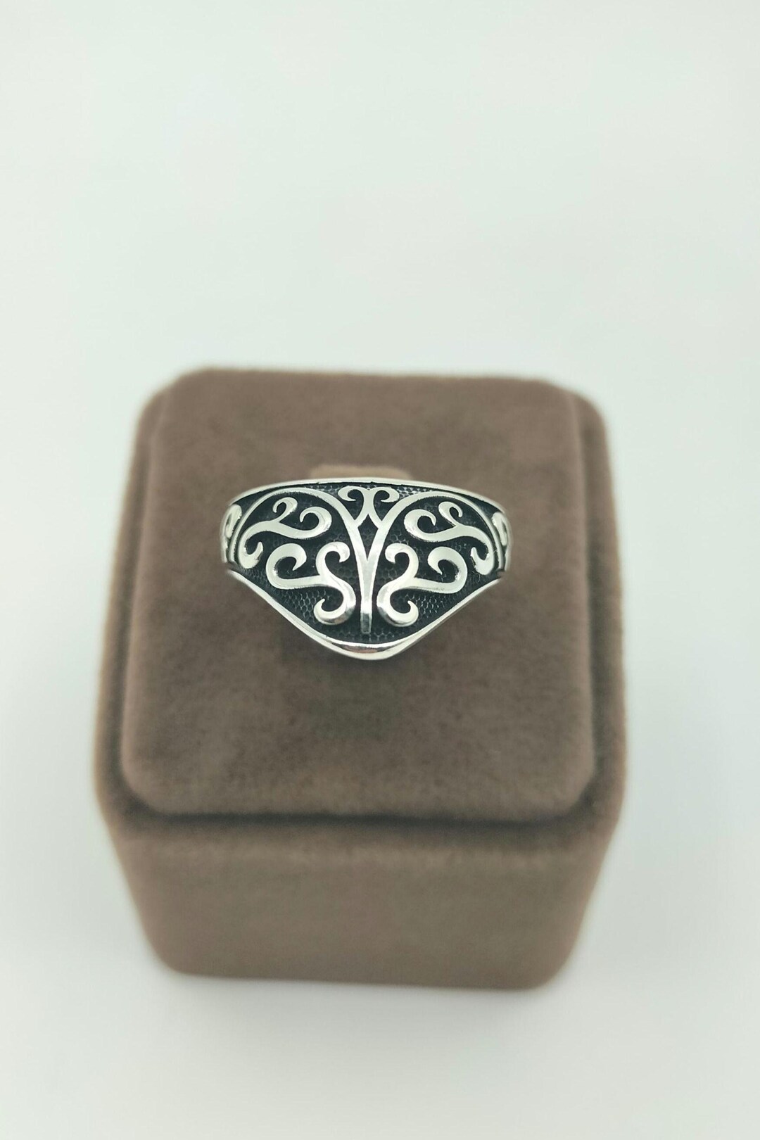 Archer Dhikr Men's Silver Ring, Claw Ring 925 Sterling Silver Men's ...