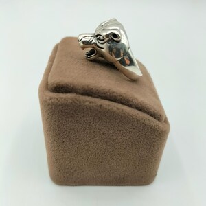 925 Sterling Silver Men's Ring, Wolf Silver Ring, Handmade Men's Ring ...