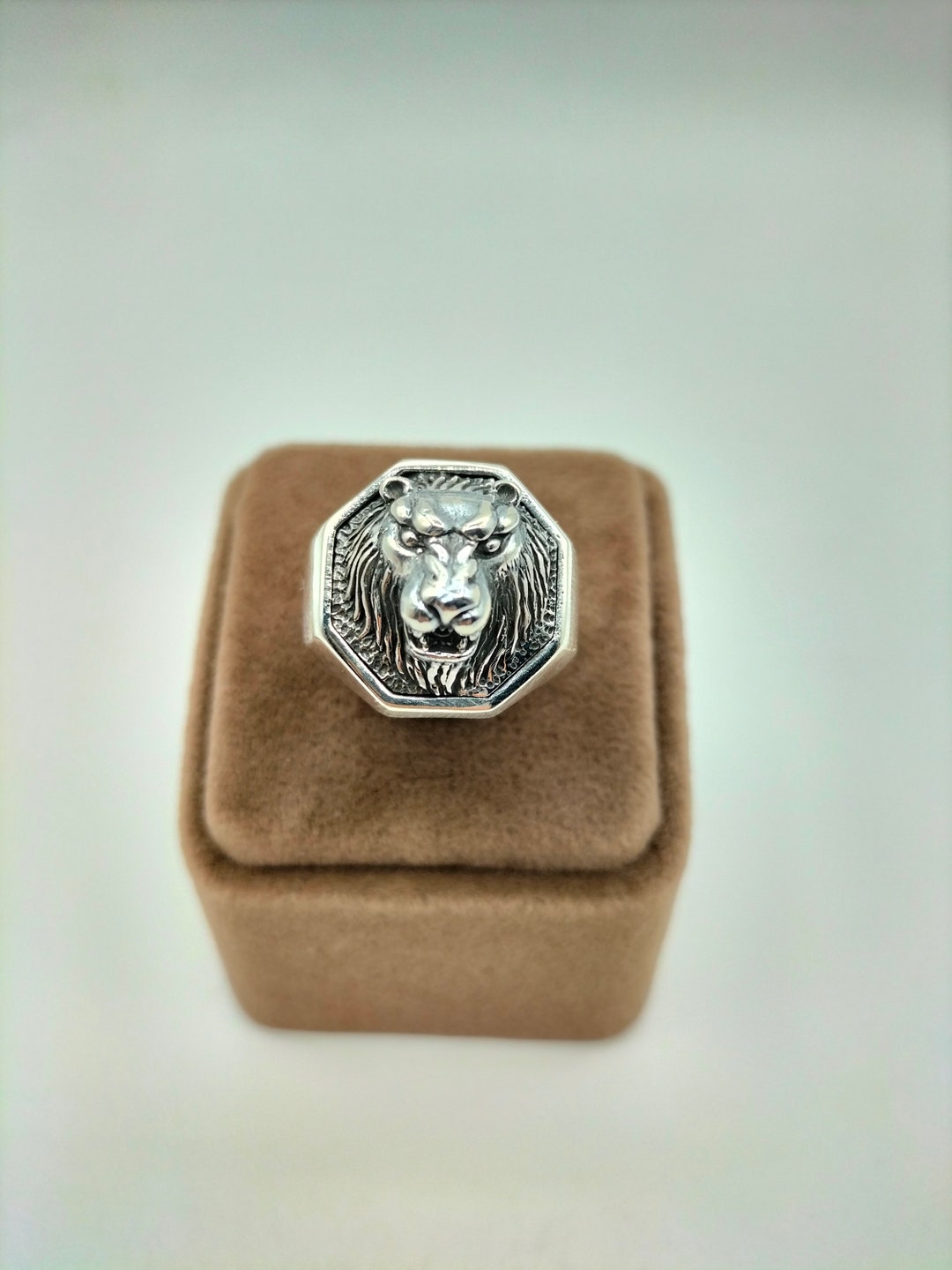 925 Sterling Silver Men's Ring,male Lion Ring , Handmade Men's Ring ...