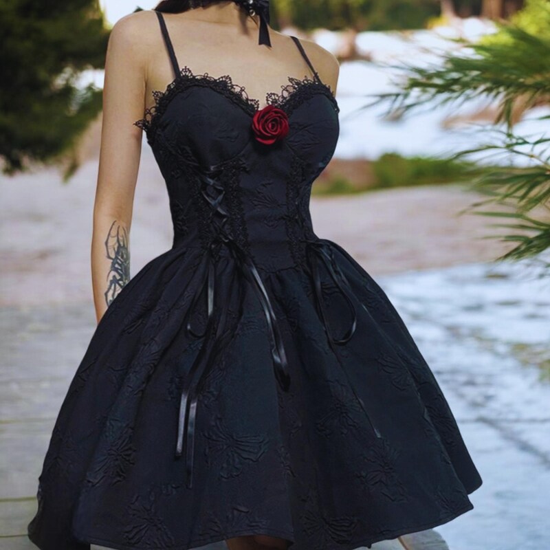 Gothic Lace Dress - Etsy