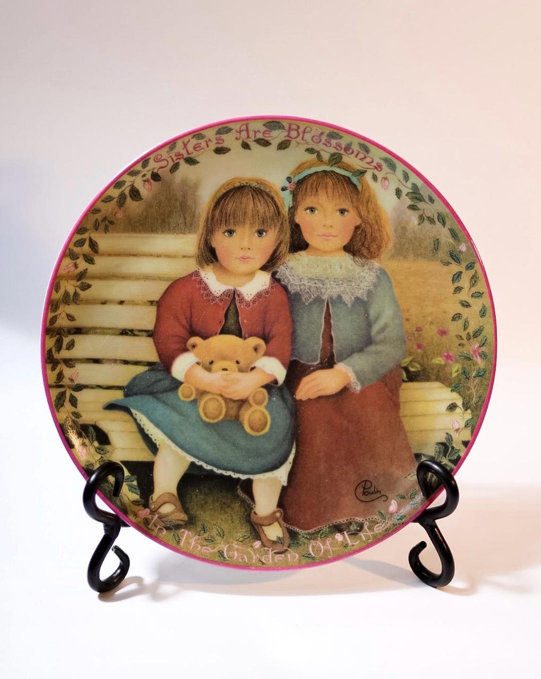 Sisters Are Blossoms by Chantal Poulin Plate, Collector’s Plate ...
