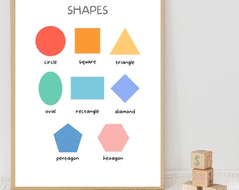 Shapes Printable - Etsy