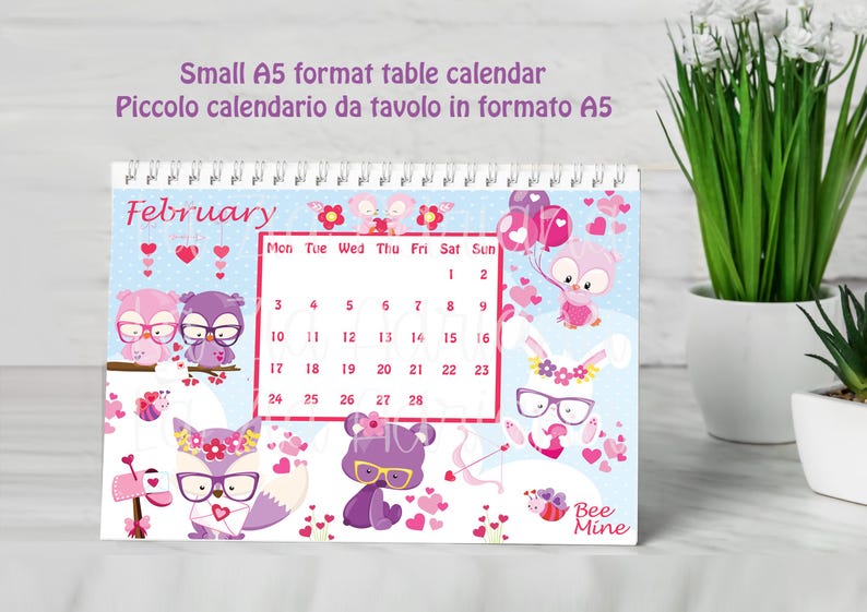 Calendar February 2025 Editable and Printable Cute Cartoon Chinese ...