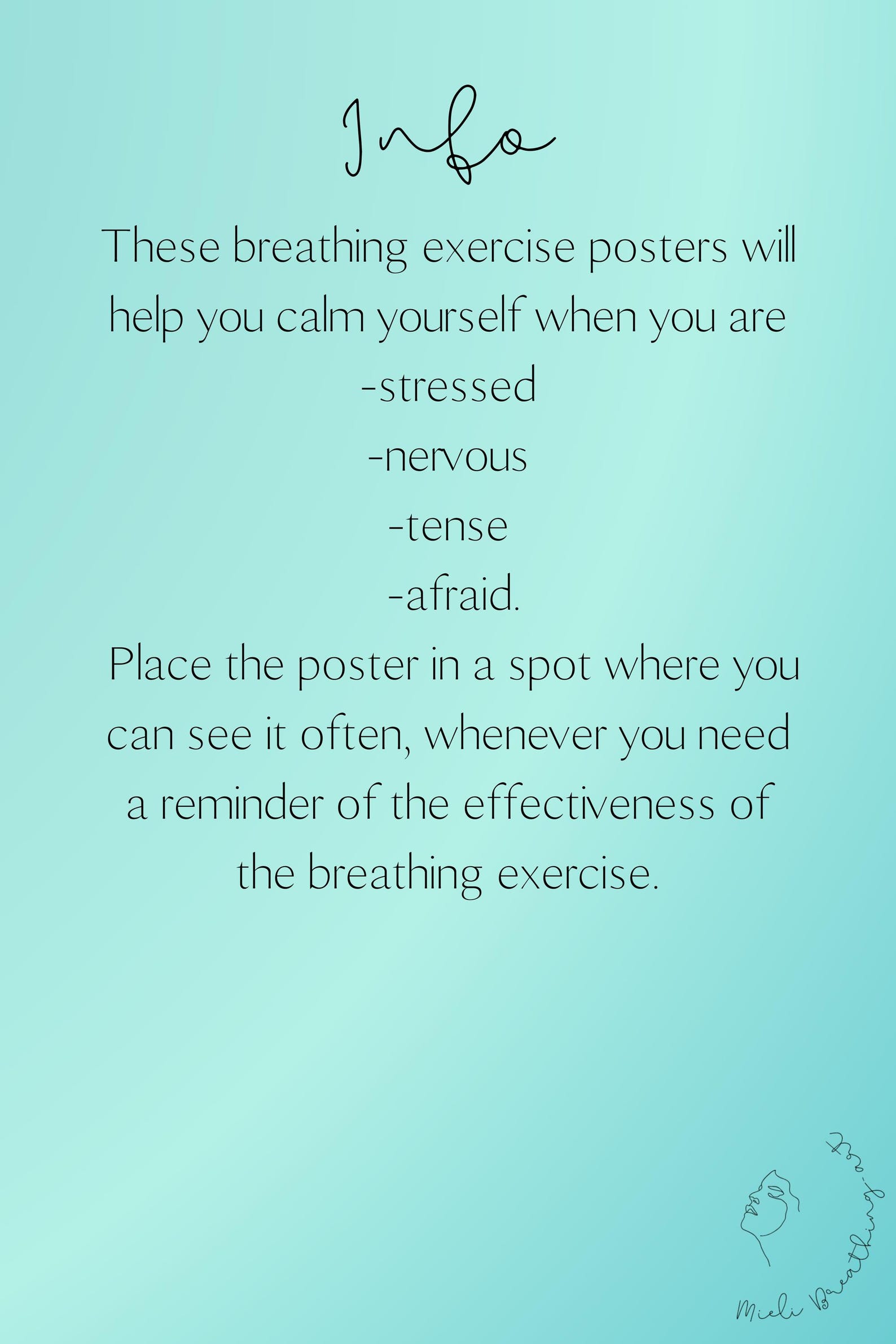 Triangle Breathing Technique Poster Satin Finish Botanical Design for ...