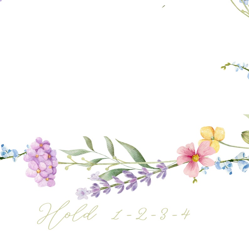 Triangle Breathing Poster Digital Download Stress Relief Art Botanical ...