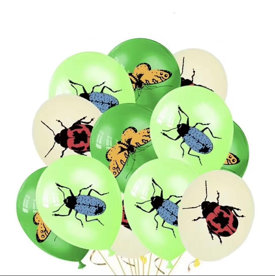 Insects Bug Balloons X10 Birthday Party Decorations Boys Girls Latex ...